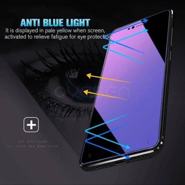 Jual TEMPERED GLASS FULL ANTI BLUE LIGHT ANTI RADIASI - BLUE RAY - TG ...