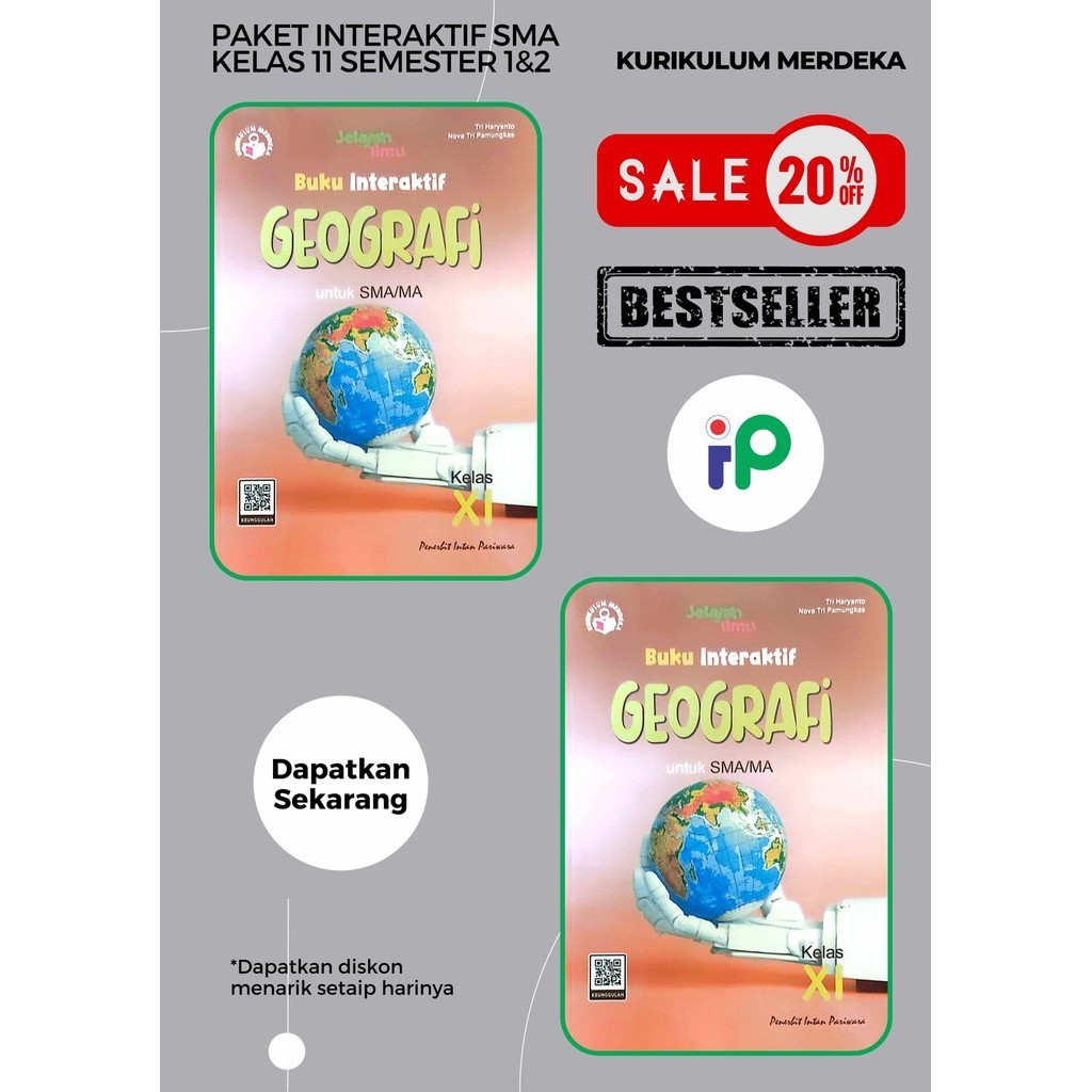Jual Buku Interaktif GEOGRAFI SMA/MA Kelas 11/XI Kurikulum Merdeka Intan pariwara Tahun 2024 ...