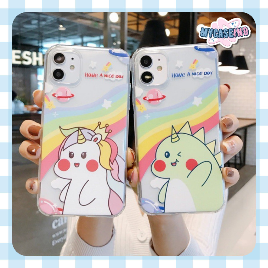 Jual Unicorn rainbow printing anticrack case redmi a3 a3x c61 pocophone ...