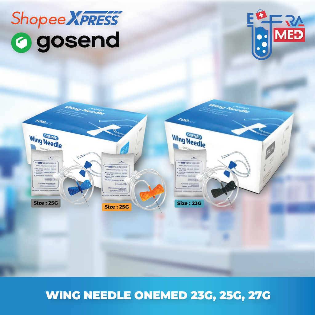 Jual Wing Needle Onemed Winged Infusion Selang Infus Onemed | Shopee Indonesia