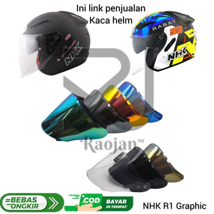 Jual Kaca helm NHK R1 Visor helm NHK R1 Max R1 Elite | Shopee Indonesia