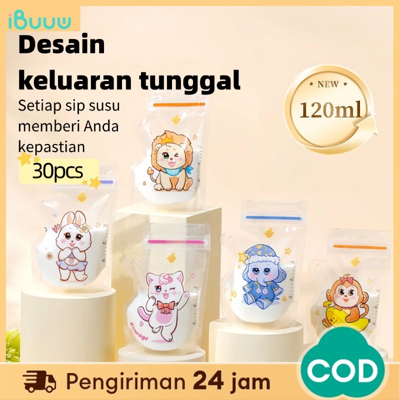 Jual 120ml Kantong ASI 30pcs Kantung Asi Plastik Asi Double Lock Asi ...