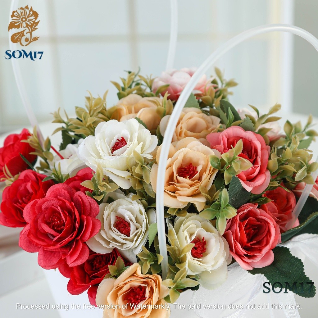 Jual Bouquet bunga P41 MAWAR Artifisial Dekorasi | Shopee Indonesia