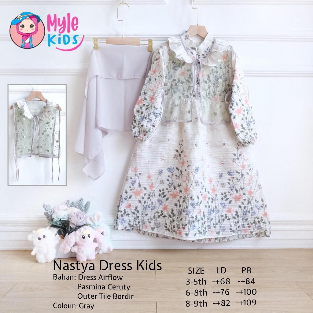 Jual 2202 NASTYA DRESS KIDS by MyLe // ONESTUFF | Shopee Indonesia