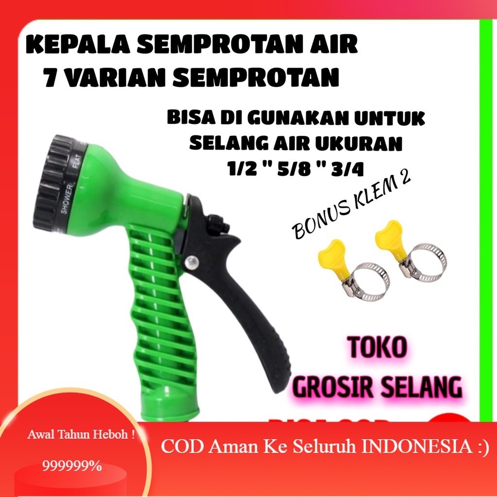 Jual TERLARIS SEMPROTAN AIR UNTUK SELANG AIR 1/2 5/8 3/4 BONUS KLEM 2 ...