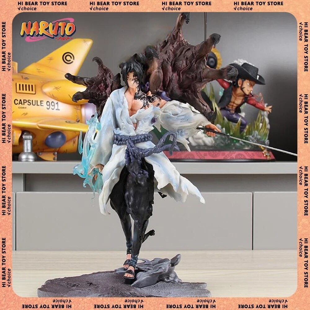 Jual Naruto Uchiha Sasuke Anime Figure Tiemu Sasuke 24cm Action ...