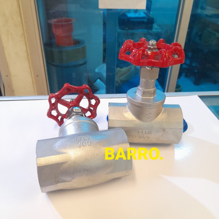 Jual Globe Valve Stainless 3" Inch DN80 Drat SS 316 CF8M | Shopee Indonesia