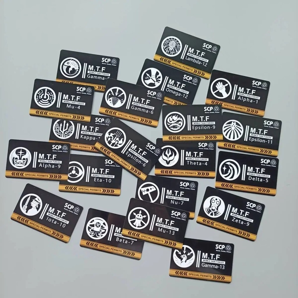 Jual SCP secret foundation M.T.F mobile task forces Card Special Logo ...
