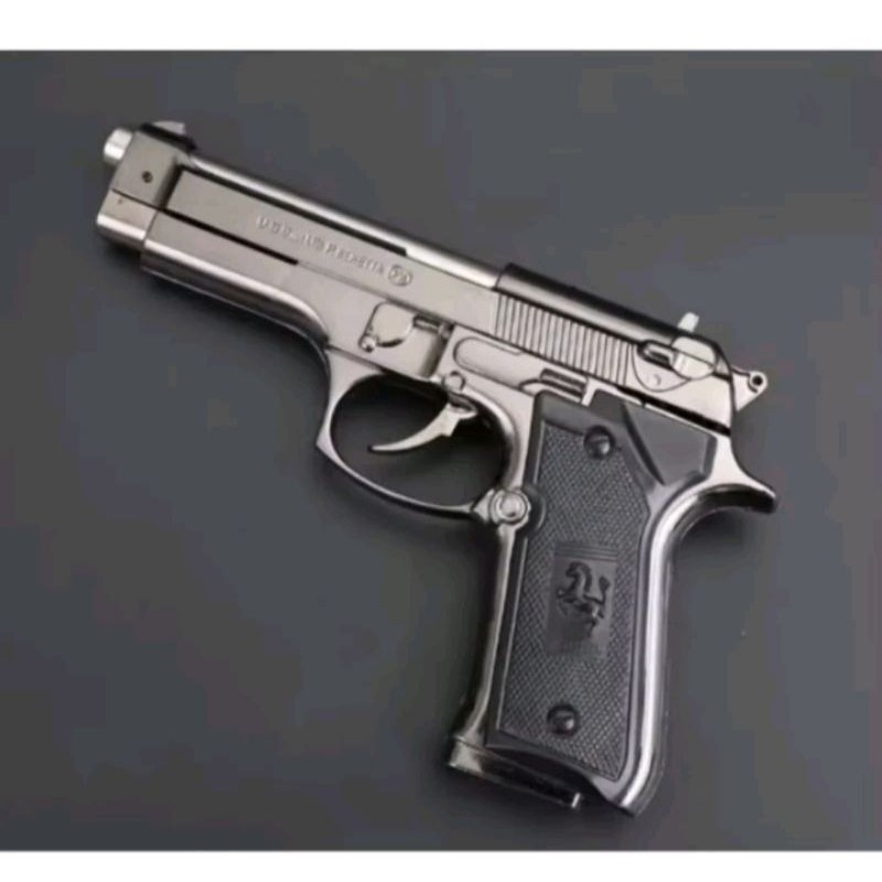 Jual cso Korek Api Pistol Bareta Silver Besar 1:1 Bisa Bayar Ditempat ...