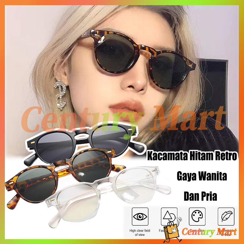 Jual Kacamata Fashion Wanita Pria Gaya Retro Vintage Koreakacamata 3868