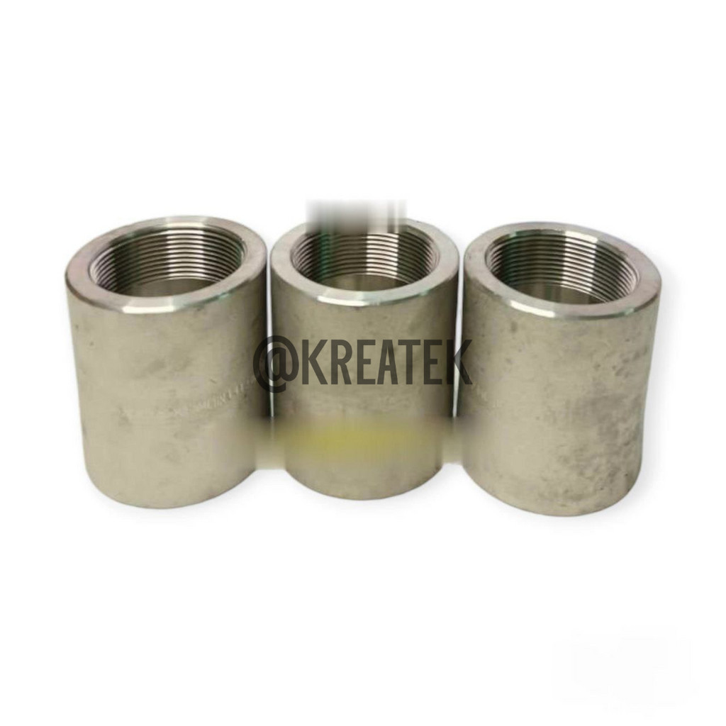 Jual Socket / Coupling Drat / Threaded / NPT SS 304 ASA 3000 1/2 inch ...