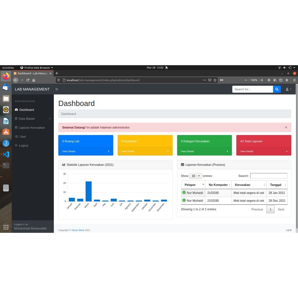 Jual Aplikasi Monitoring Lab/Lab Management/Komputer Berbasis Website ...