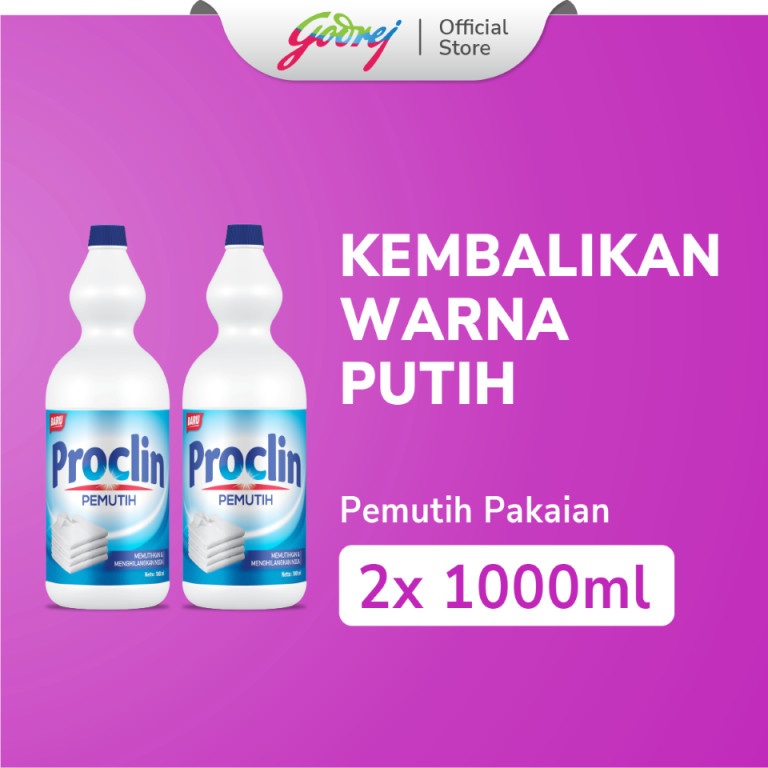Jual Proclin Bottle 1000ml x2 - Pemutih Pakaian | Shopee Indonesia