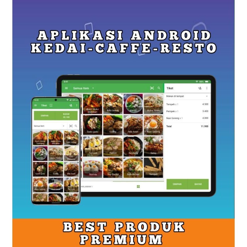 Jual Aplikasi Kasir Usaha Rumah Makan Caffe/Resto Khusus Android ...