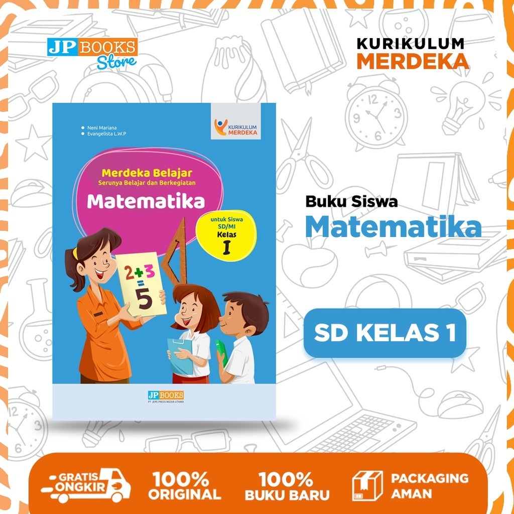 Jual JP Books – Buku Teks Siswa Pendamping Kurmer Sekolah Matematika SD Kelas 1 - Kurikulum ...