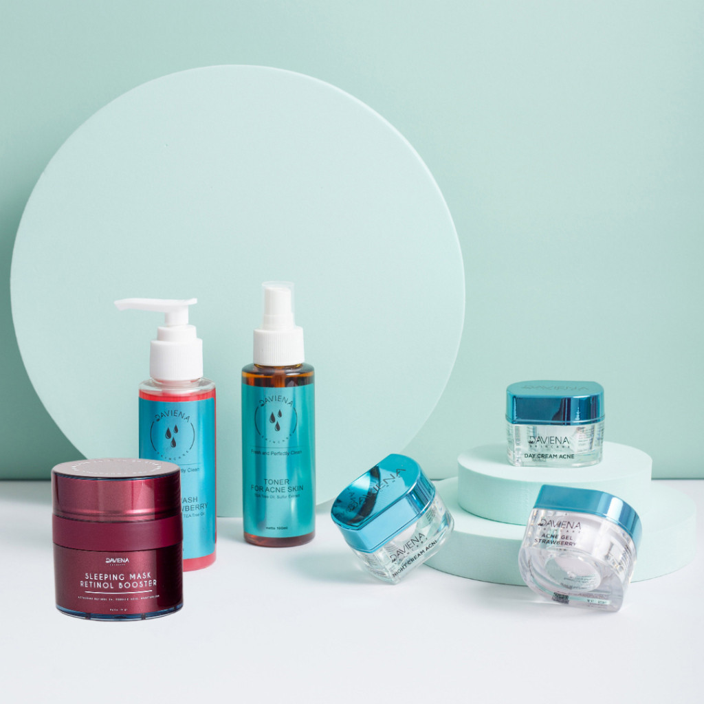 Jual PAKET ISI 6 LENGKAP ACNE + RETINOL BOOSTER DAVIENA SKINCARE ...