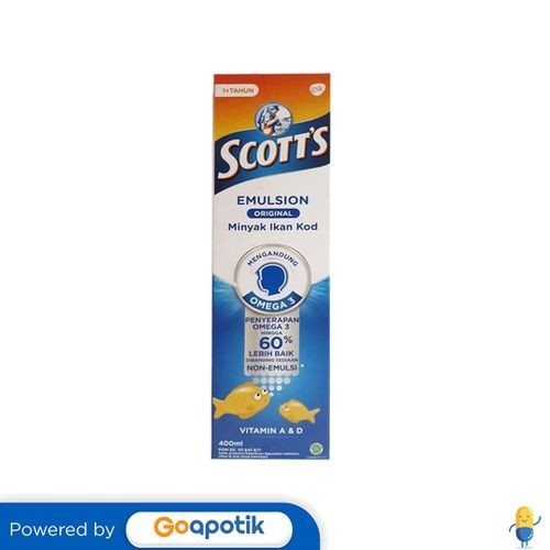 Jual Scott'S Emulsion Original Sirup 400 Ml | Shopee Indonesia