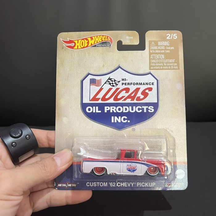 Jual Hot Wheels Premium Custom 62 Chevy Pick Up Lucas Oil Children's ...