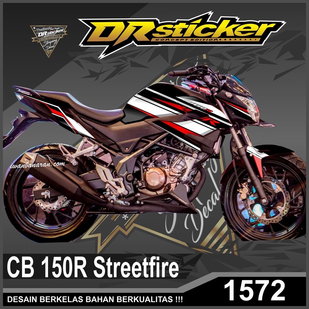 Jual Decal Costum Sticker CB 150R STREETFIRE Full Body Desain grafis ...