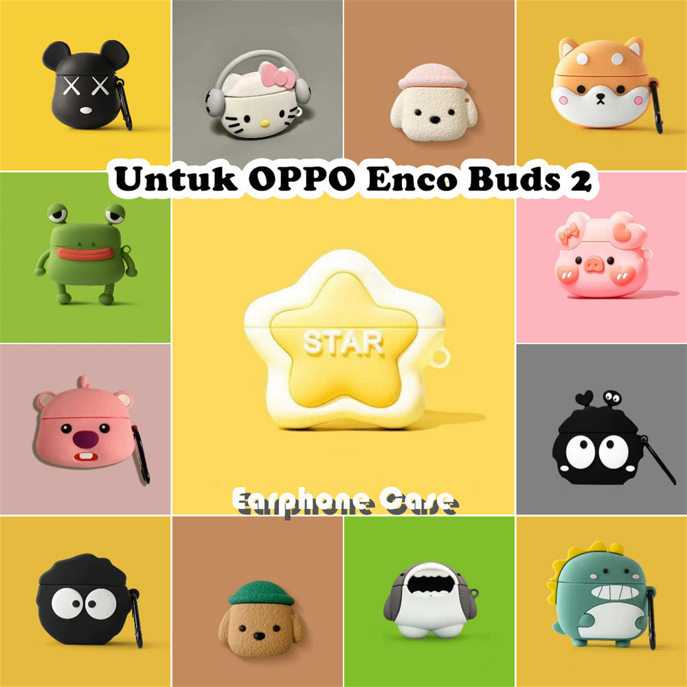 Jual 【variety】Untuk OPPO Enco Buds 2 Case Kreatif Kartun Keju kuning ...
