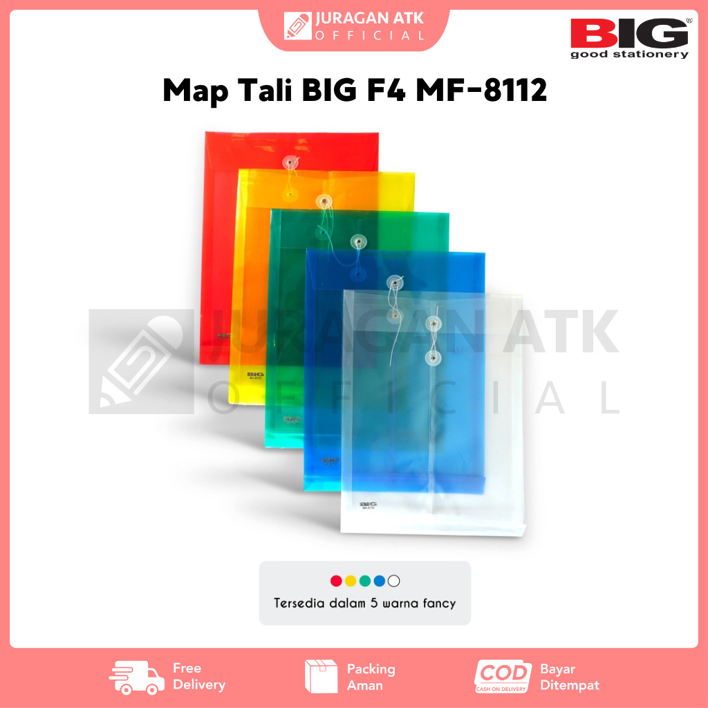 Jual Map Tali BIG F4 MF-8112 Map Tali Plastik Transparan MF-8112 ...