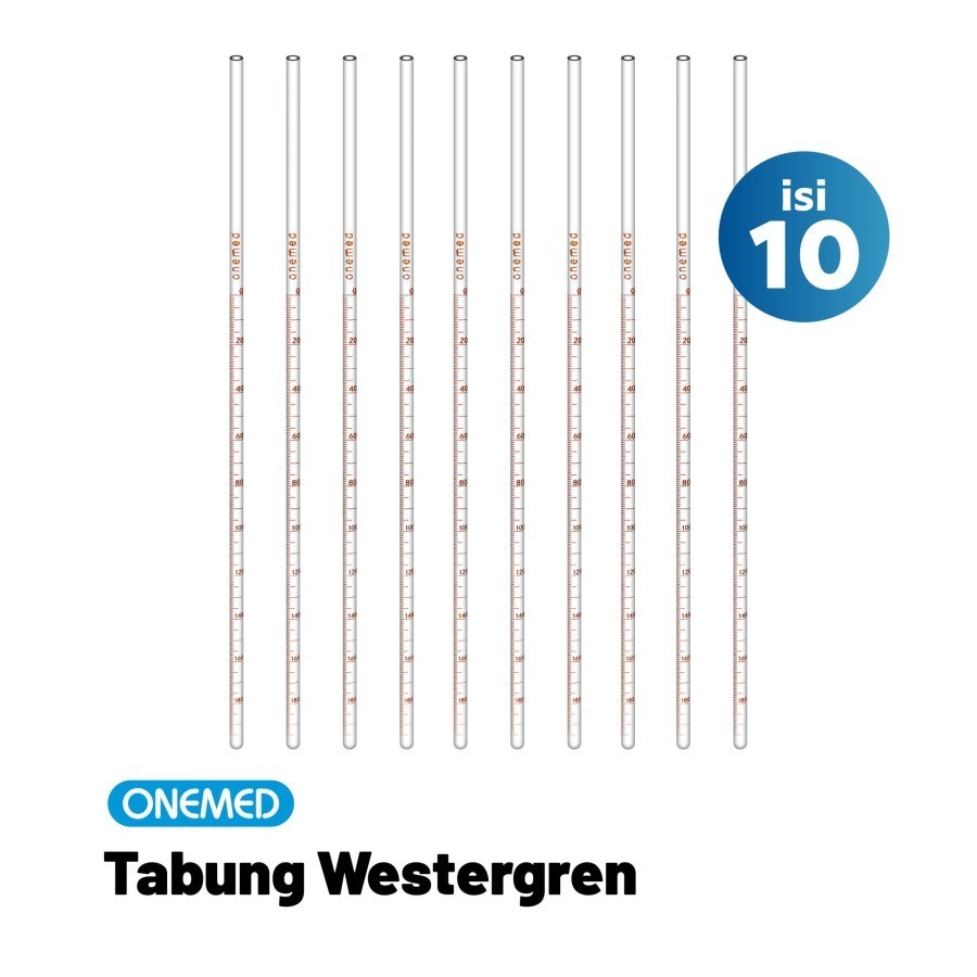 Jual ONEMED Tabung ESR / BBS Westergreen Pipet Westegren Isi 10 Pcs ...