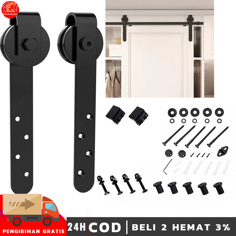 Jual 6FT/6.6FT/8FT Rel Pintu Geser Sleding Baja Karbon Bergerak Kit ...