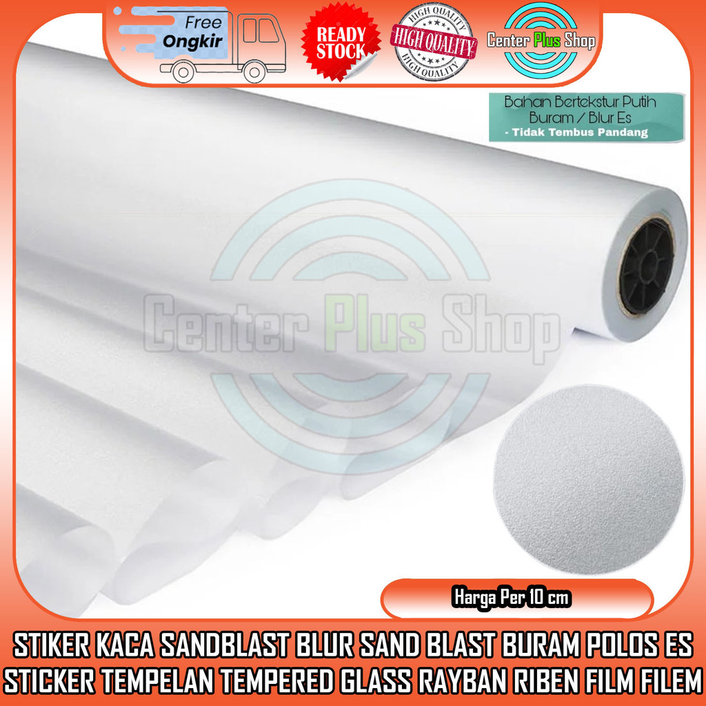 Jual Sticker Kaca Film Sandblast Buram Burem Polos Per 10cm Blur ...