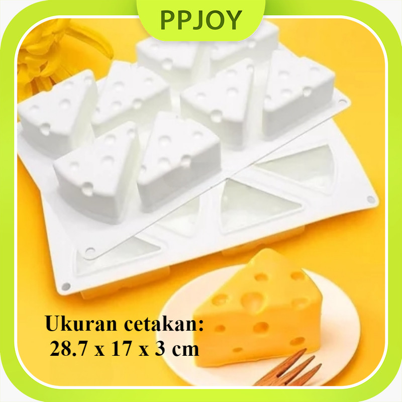 Jual 【Ready】Cetakan Puding Coklat Kue Silikon Bentuk Keju / Cheese Cake ...