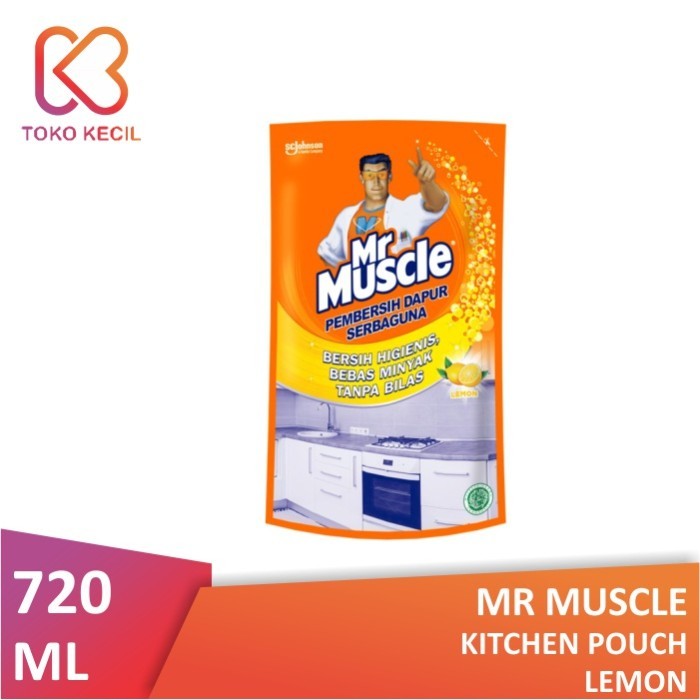 Jual Mr Muscle Kitchen Lemon Pouch 720ml | Shopee Indonesia