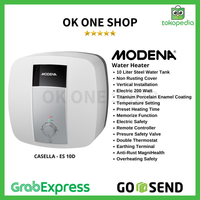 Jual MODENA - Water Heater - CASELLA - ES 10D worikateid | Shopee Indonesia