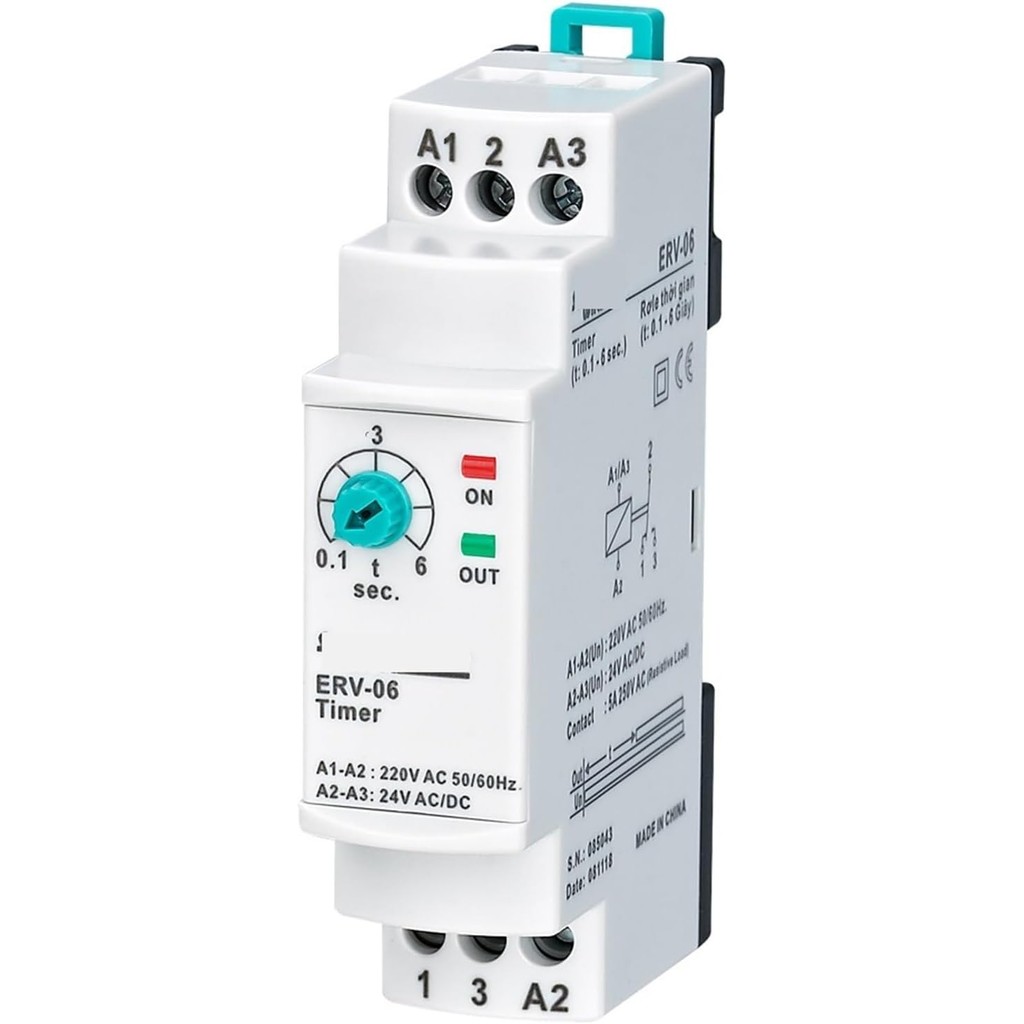 Jual Timer Switch Relay On Delay Din Rail Adustable 60 Menit 260V ...