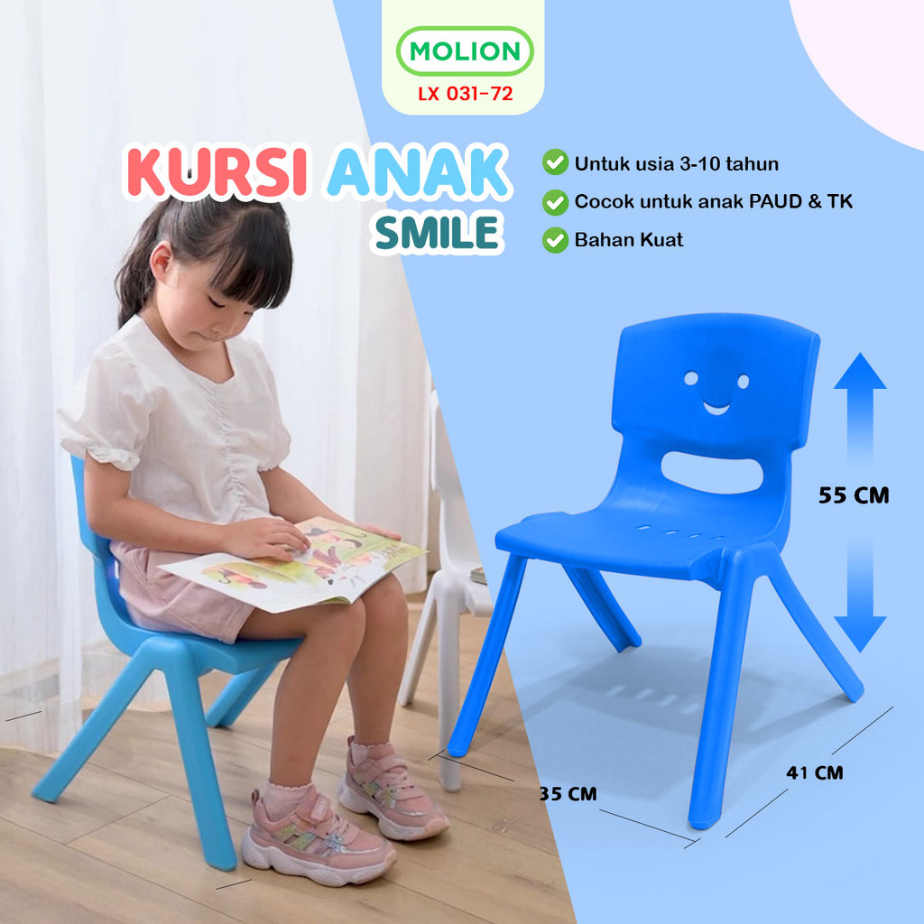 Jual MOLION TOYS Kursi Anak TK Paud Kuat kokoh Bangku Belajar Plastik ...