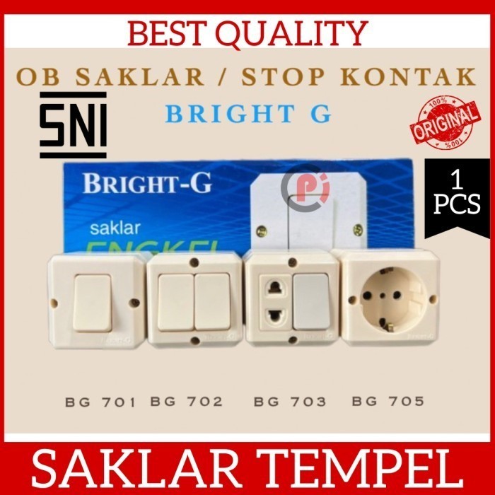 Jual SNI Saklar Listrik DInding Stop Kontak Engkel Seri Kombinasi Model ...