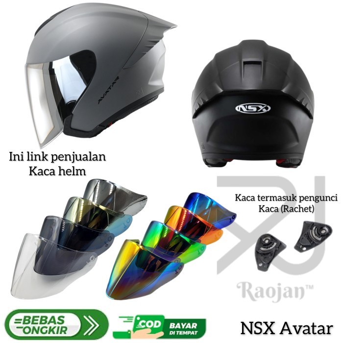 Jual Kaca helm NSX Avatar Visor helm NSX Avatar | Shopee Indonesia