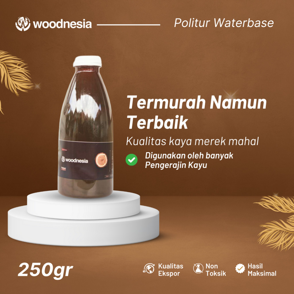 Jual Politur Plitur Water Based kayu jati kayu mahoni walnut 250ml ...
