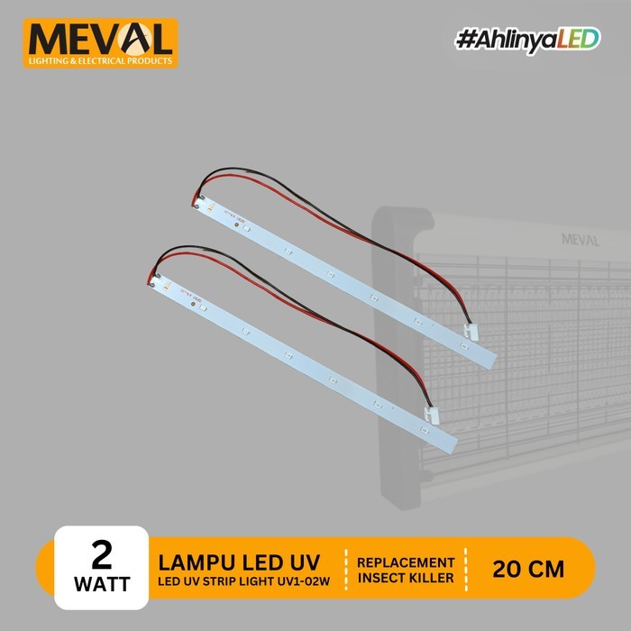 Jual MEVAL lampu LED Strip ultraviolet (UV) pengganti insect killer ...