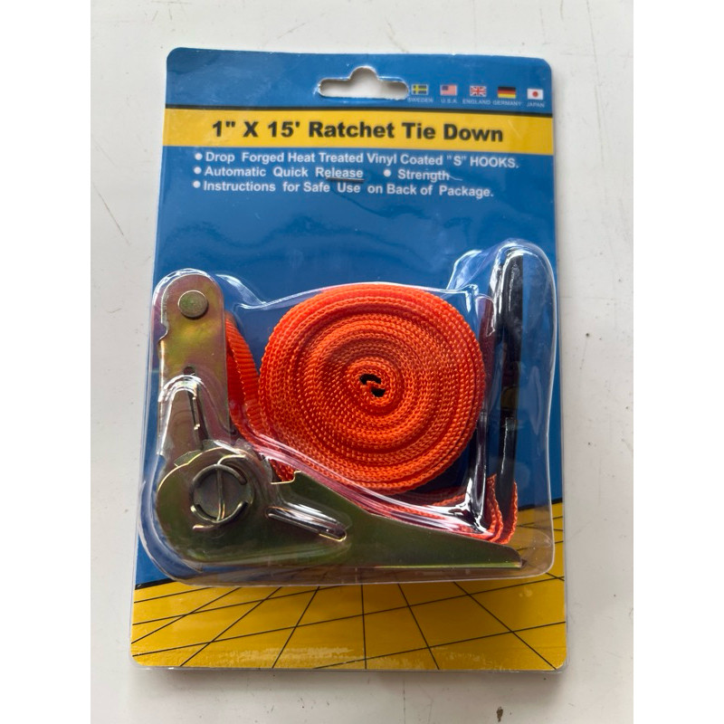 Jual Tali Trek Belt 1 Inch 5 Meter Ratchet Tie Down Tali Ikat Barang ...