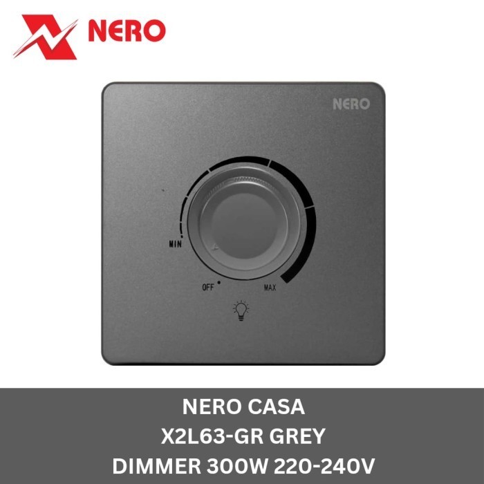 Jual NERO CASA X2 GREY SAKLAR DIMMER 300W X2L63-GR | Shopee Indonesia