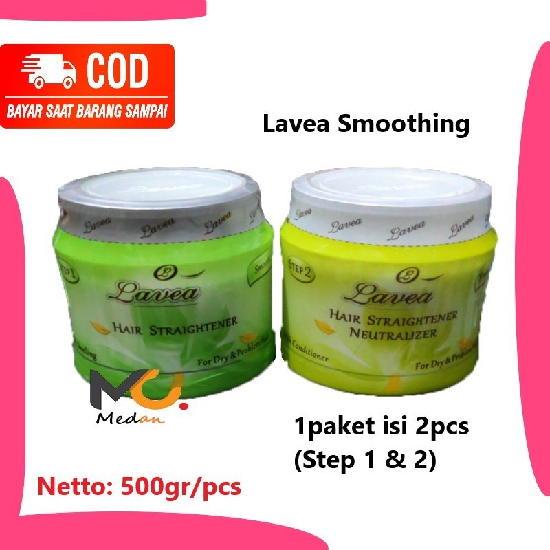 Jual Obat Smoothing Rambut Lavea / Pelurus Rambut Paket isi 2pcs ...
