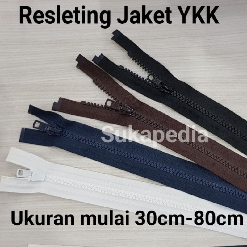 Jual Resleting Jaket YKK Ukuran 30cm-80cm (Harga per pcs) | Shopee Indonesia