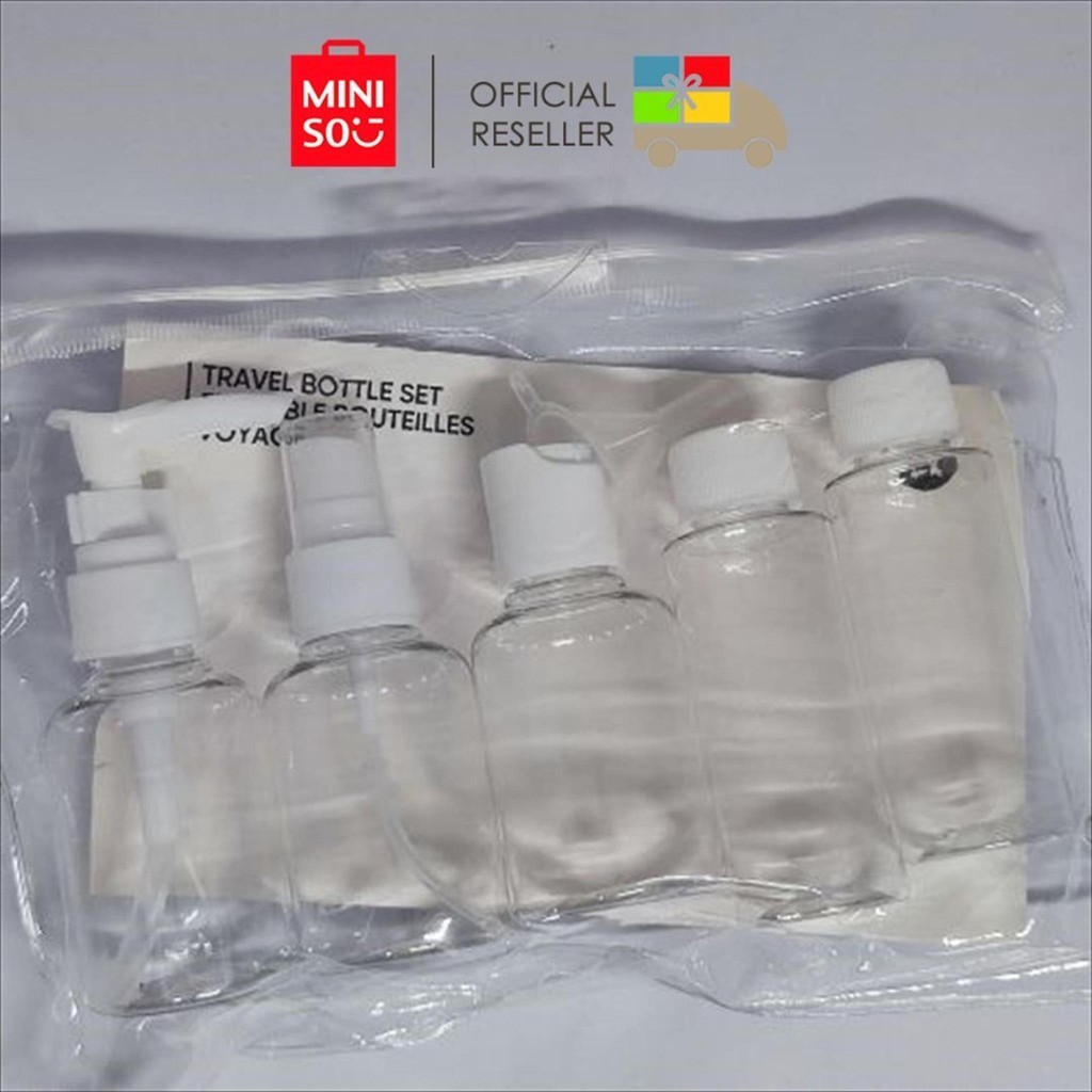 Jual MINISO TRAVEL BOTTEL SET / tempat botol travel | Shopee Indonesia