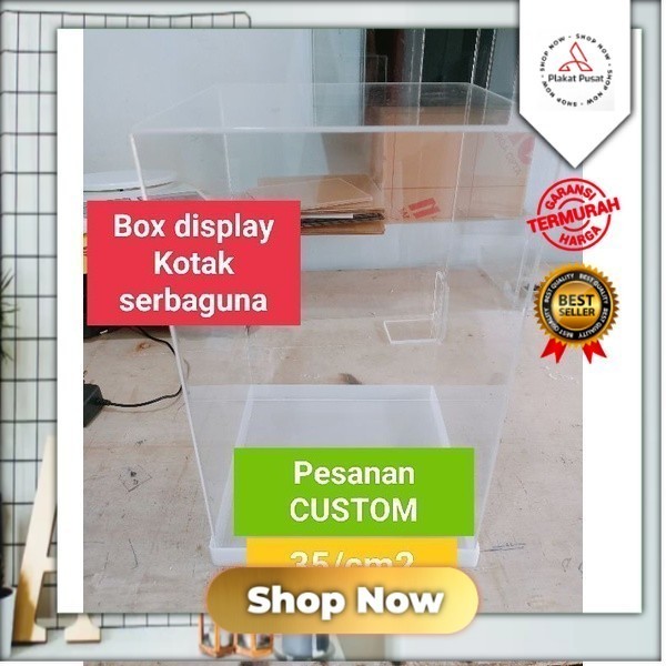 Jual Custom Akrilik kotak display akrilik / box serbaguna model ...