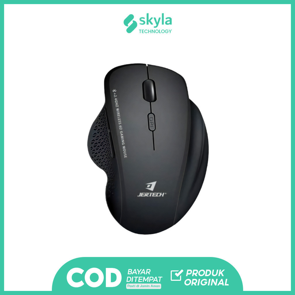 Jual Mouse Wireless Gaming Jertech W500 with 2400 DPI and Silent Click ...