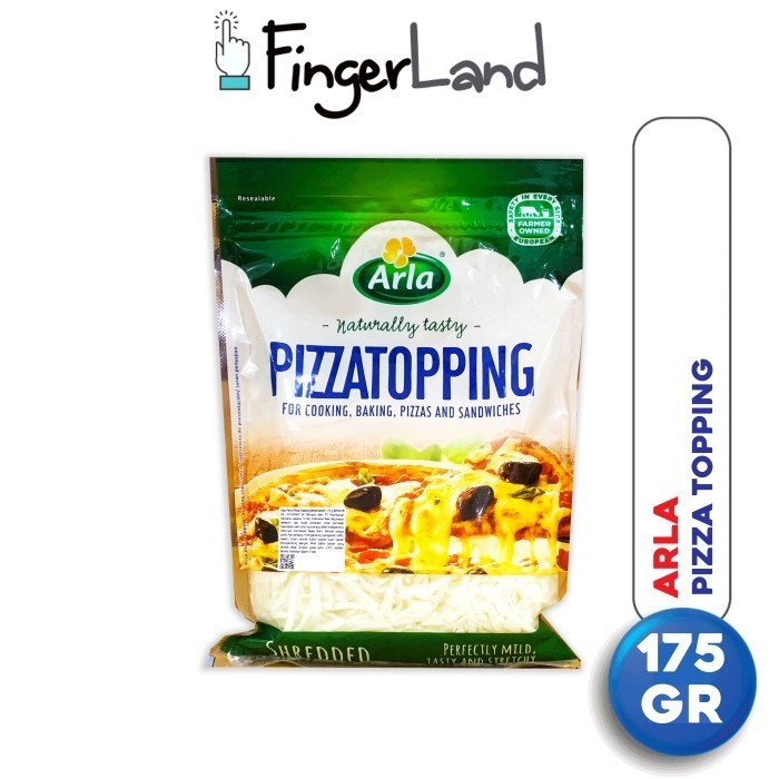 Jual ARLA Pizza Topping Shredded 175 Gr Keju Parut & Packing Styrofoam ...