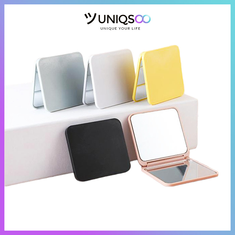 Jual UNIQSOO Cermin Lipat Mini Polos 2 Sisi Cermin Mini Portable ...