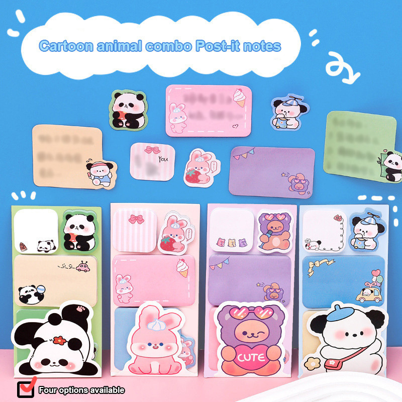 Jual lembar Sticky Note Buku stiker Buku Memo Lucu Catatan Kombinasi ...
