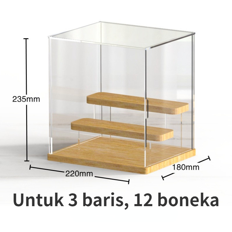 Jual Kotak Display Action Figure Rak Pajangan Akrilik Transparan Stairs ...