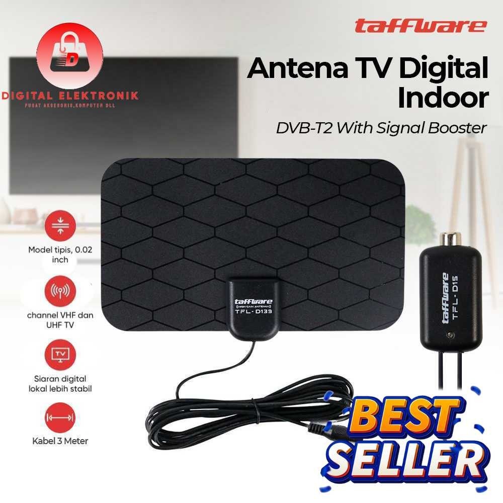 Jual Taffware Antena TV Digital DVB-T2 25dB Grid Pattern Signal Booster - TFL-D139 | Shopee ...