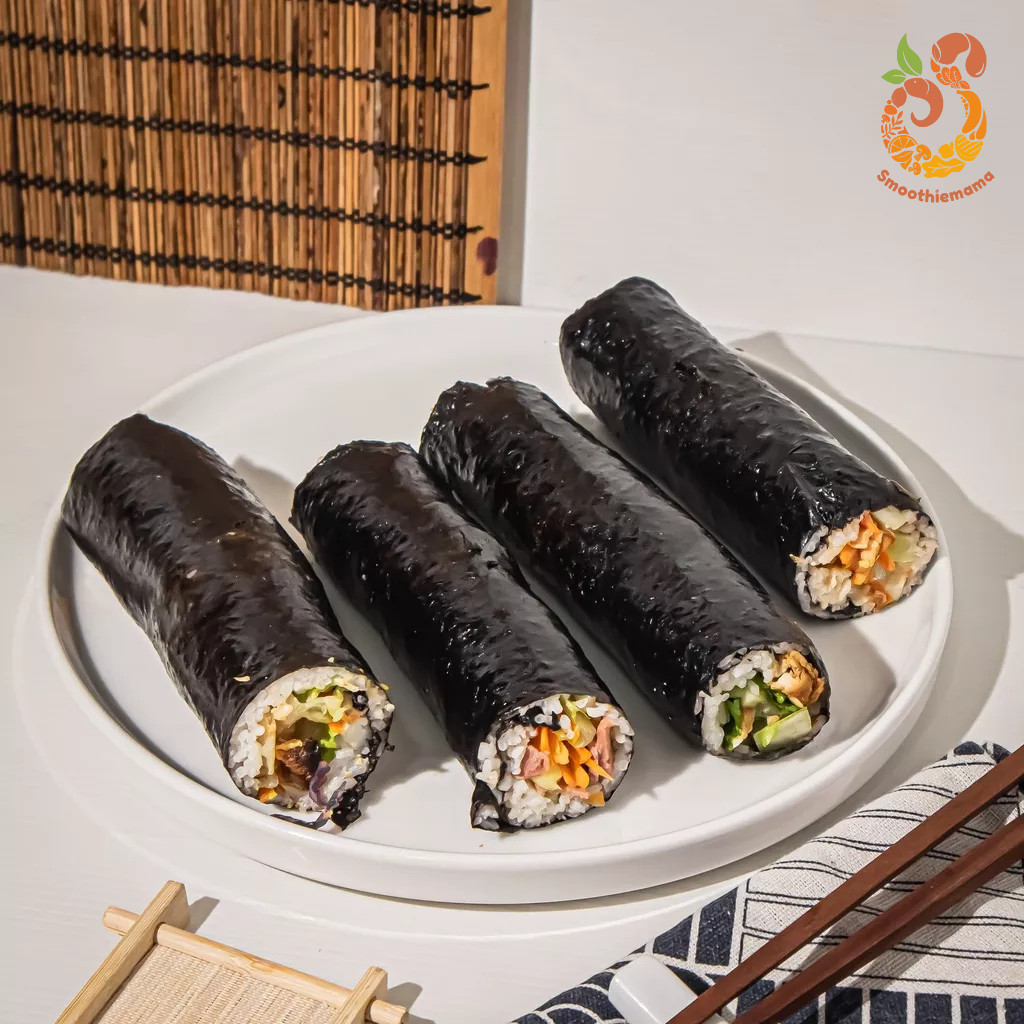 Jual Sushi Roll Chicken Roll Kimbap Gimbap Sayur Daging Sehat Panjangan ...